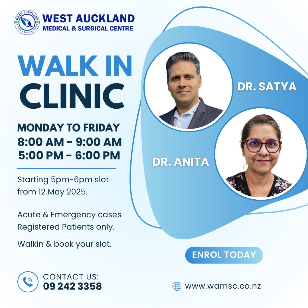 Walk-ins – West Auckland Medical & Surgical Centre